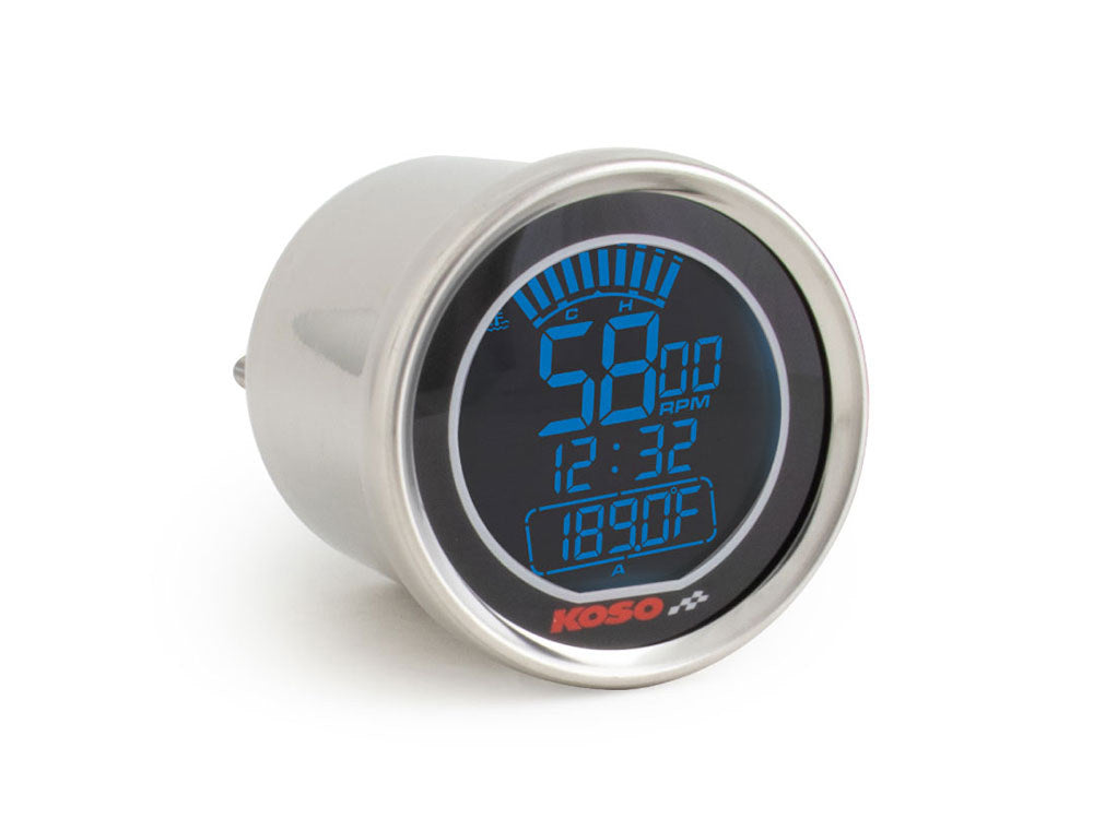 Custom Electronic Mini Tacho with Black Face. – Rogue Customs NZ